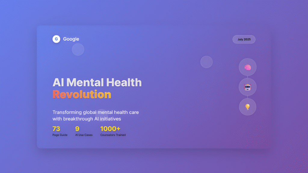 Google introduced AI tools for mental health research - AI Tools Daddy